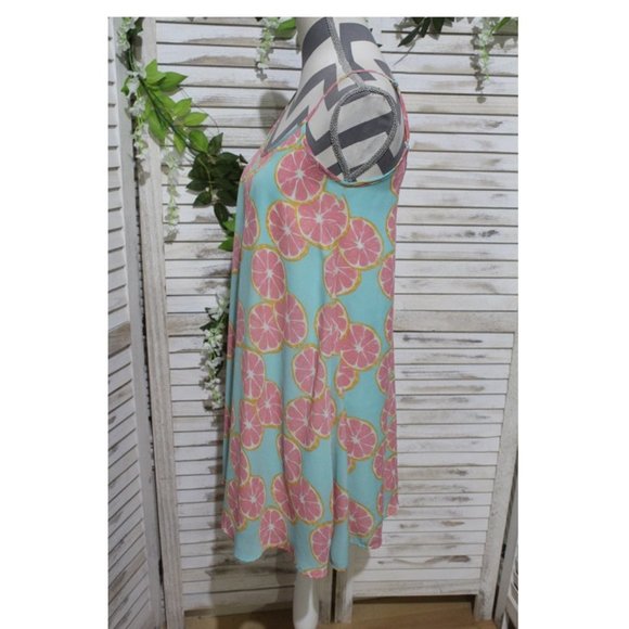 Lauren James | Dresses | Lauren James Lola Swing Dress In Main Squeeze Citrus Grapefruit Dress ...